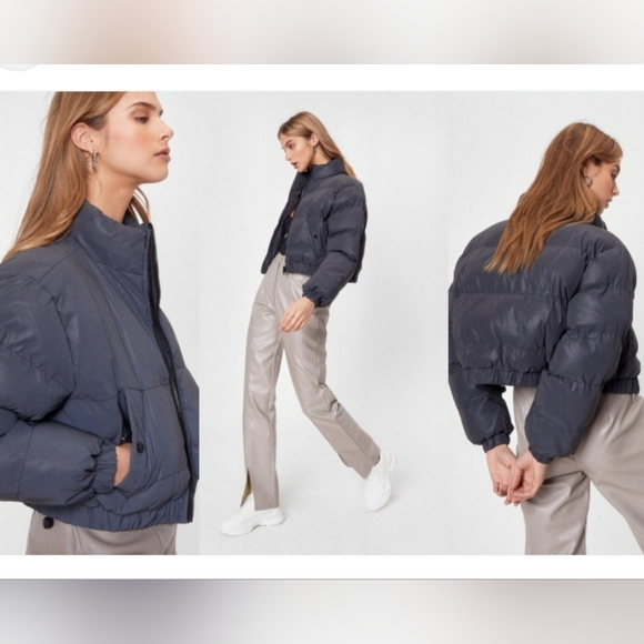 the rockin rev | Jackets & Coats | The Rockin Rev Padded Cropped Puffer ...